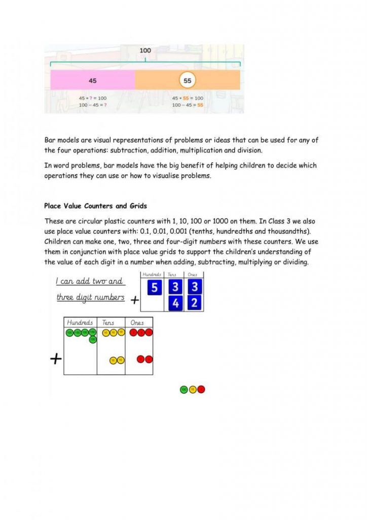Class 3 maths models - St Augustine’s CE Academy