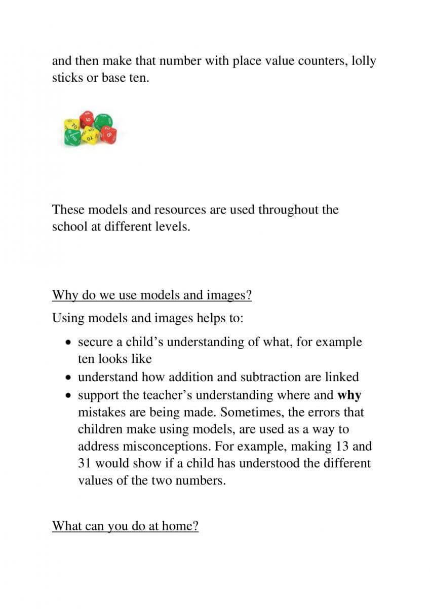 Class 2 maths models - St Augustine’s CE Academy